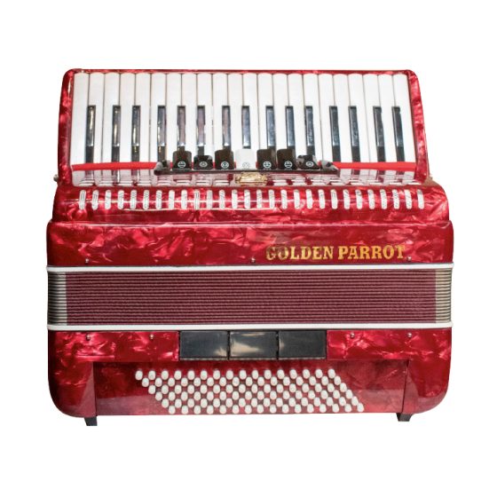 Acordeón de 60 bajos Parrot + Estuche - La Victoria - Ecuador