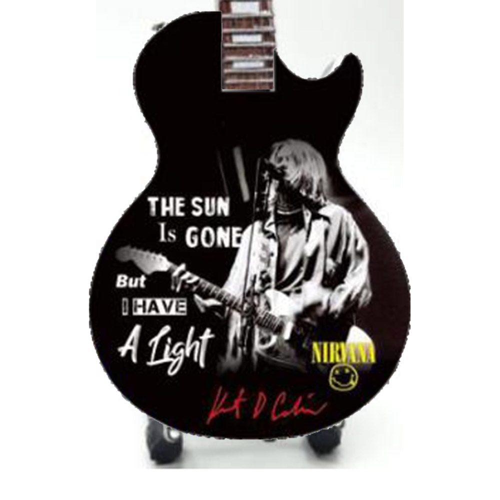 Guitarra a Escala LesPaul Black Kurt Cobain 2 25cm MRA Craft - La ...