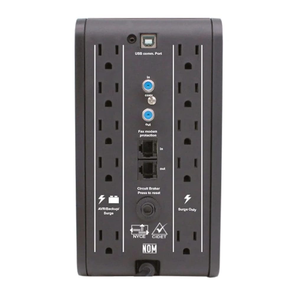 UPS de 10 tomas 1000Va/500W R-SMART1010 CDP - La Victoria - Ecuador