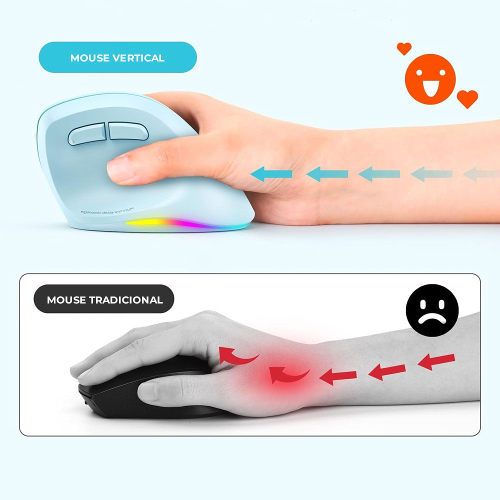 Mouse Vertical Óptico BTM010R Meetion - La Victoria - Ecuador