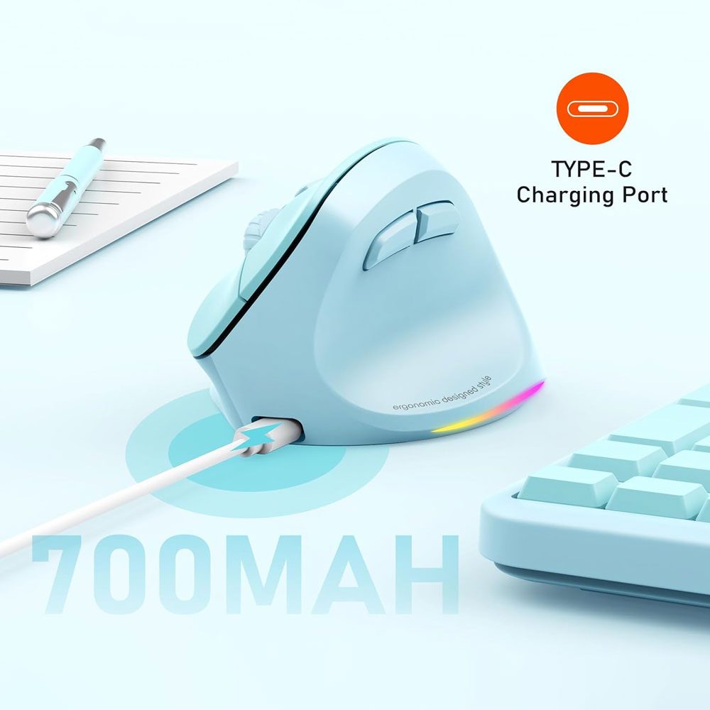 Mouse Vertical Óptico BTM010R Meetion - La Victoria - Ecuador