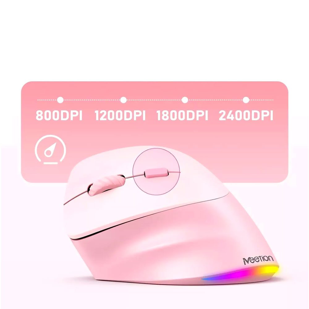 Mouse Vertical Óptico BTM010R Meetion - La Victoria - Ecuador