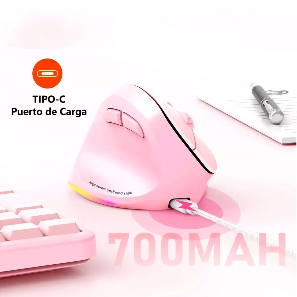 Mouse Vertical Óptico BTM010R Meetion - La Victoria - Ecuador