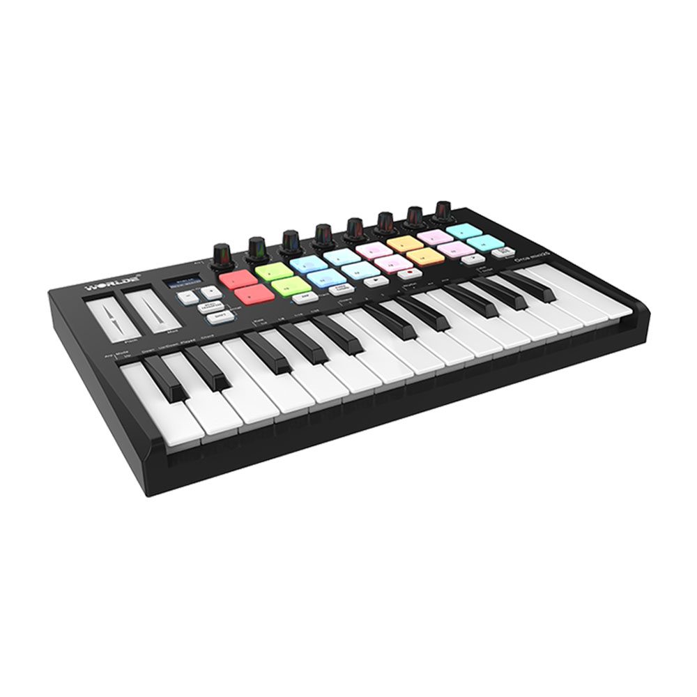 Controlador MIDI Orca Mini25 de 25 teclas Worlde - La Victoria - Ecuador