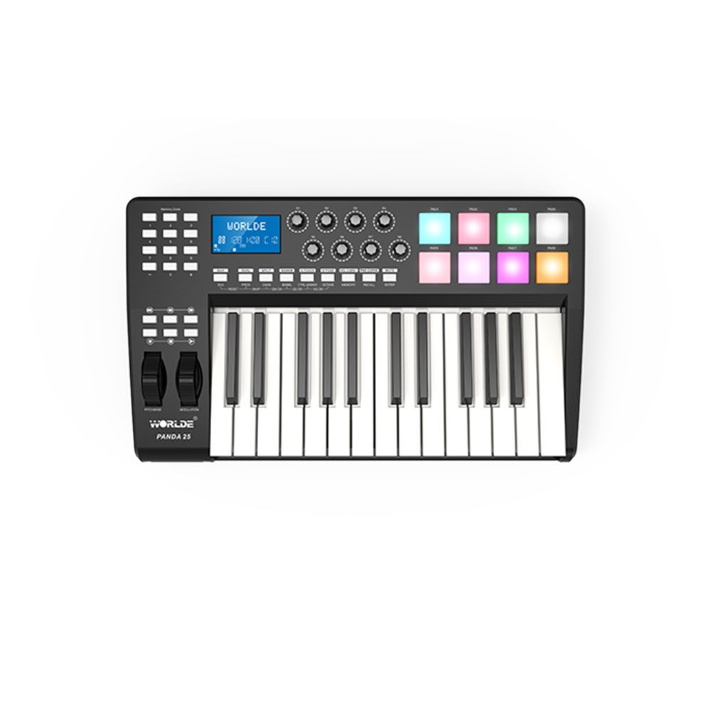 Controlador MIDI Panda25 de 25 teclas Worlde - La Victoria - Ecuador