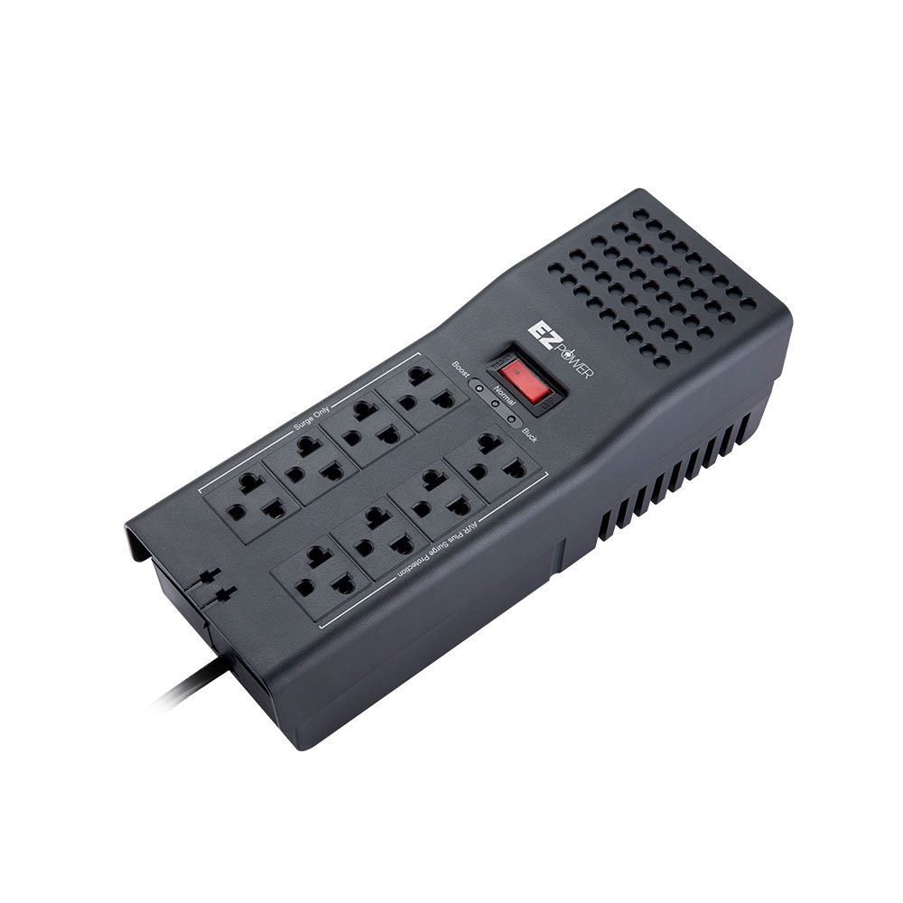 Regulador de Voltaje 1200VA/600W 8 tomas EZVR-1200 EZ POWER - La Victoria - Ecuador